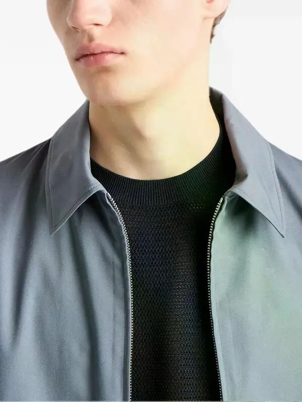Prada Silk And Cotton Crew-neck Sweater