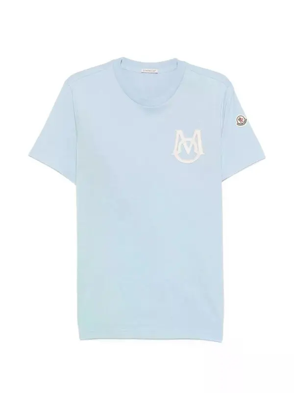 Moncler Logo-patch T-shirt - Blue