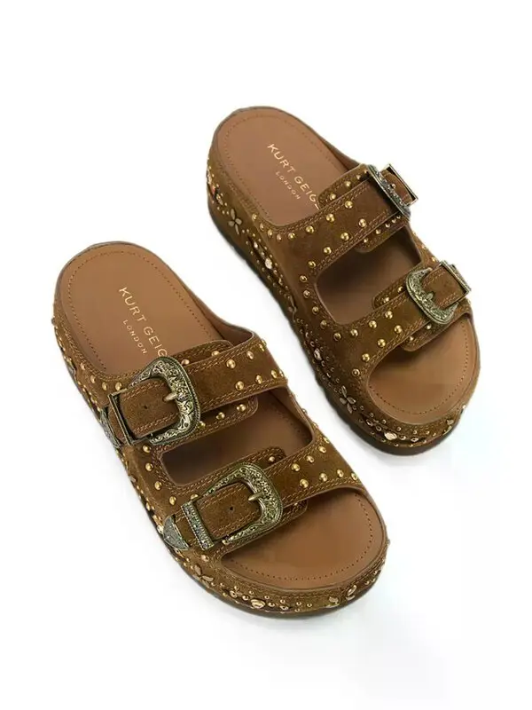 Kurt Geiger Western Buckle Platform Sandals