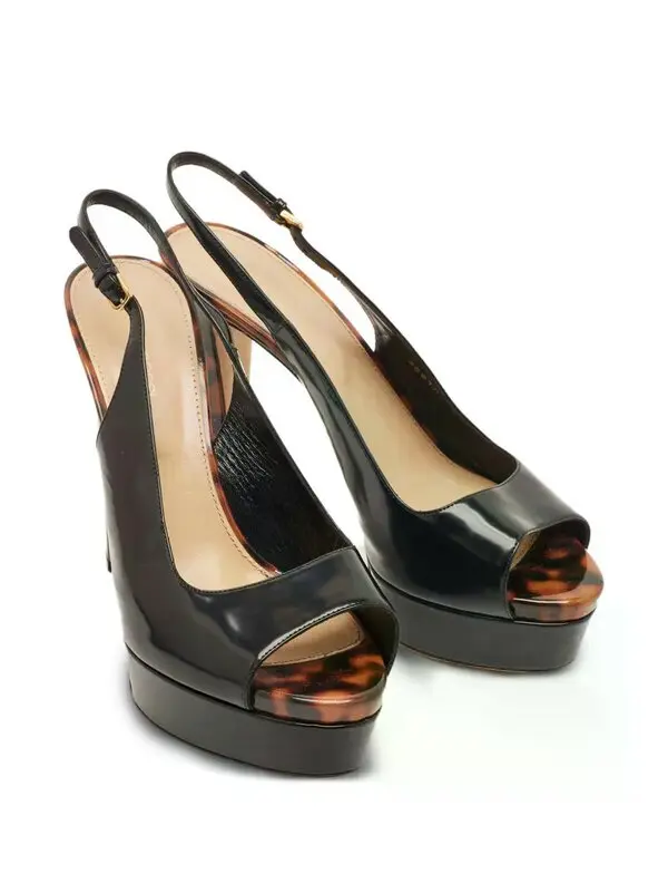 SERGIO ROSSI Platform Slingback Sandals
