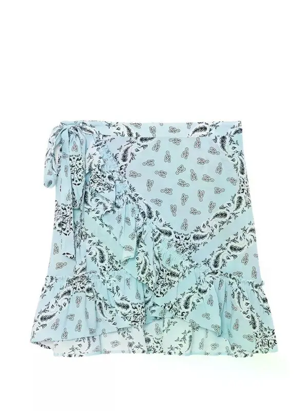 Zadig&Voltaire Jupiter Printed Viscose Wrap Skirt