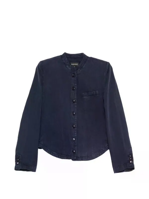 Emporio Armani Band-collar Jacket