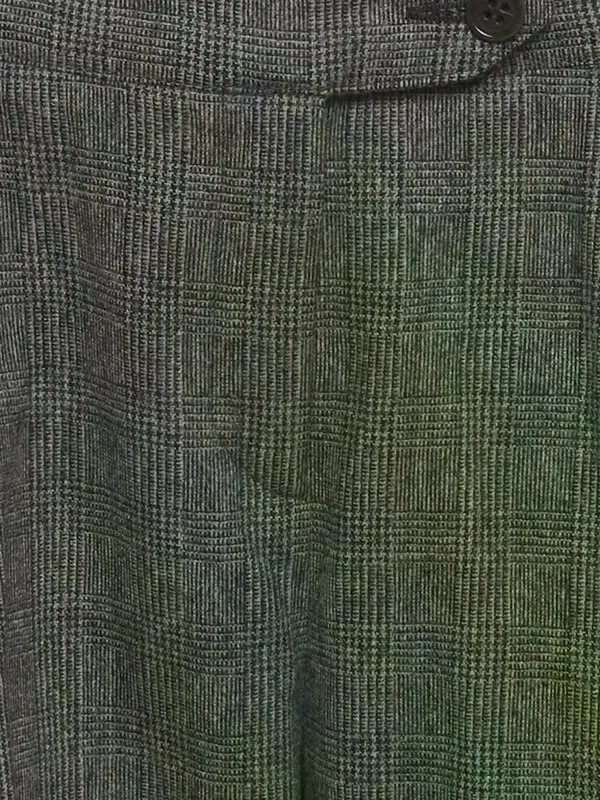 Etro Plaid Wool Wide-leg Trousers