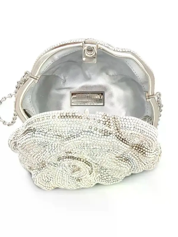 Judith Leiber Rose Desiree Crystal-embellished Mini Bag