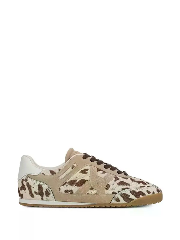 Veronica Beard Natalia Animal-print Calf Hair Sneakers - Neutrals