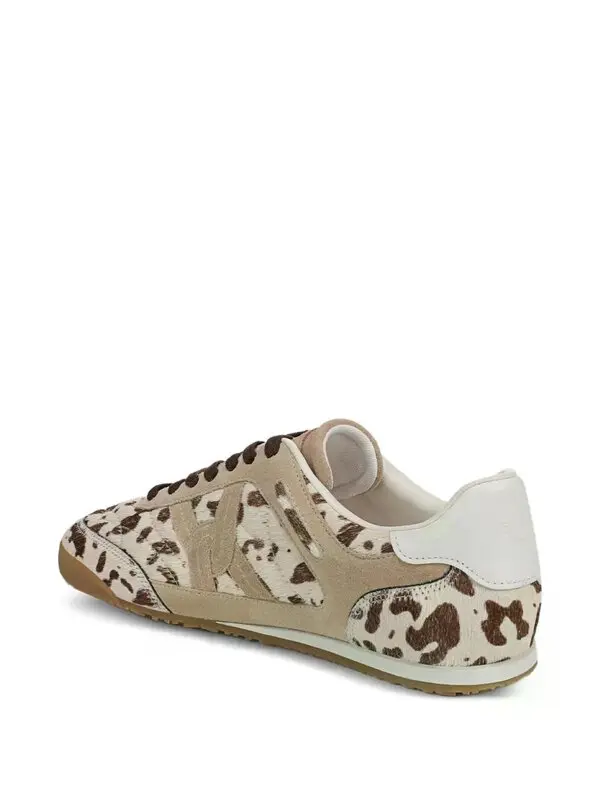 Veronica Beard Natalia Animal-print Calf Hair Sneakers - Neutrals