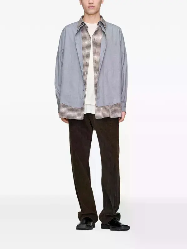 MAISON MARGIELA Check-pattern Double-layer Shirt
