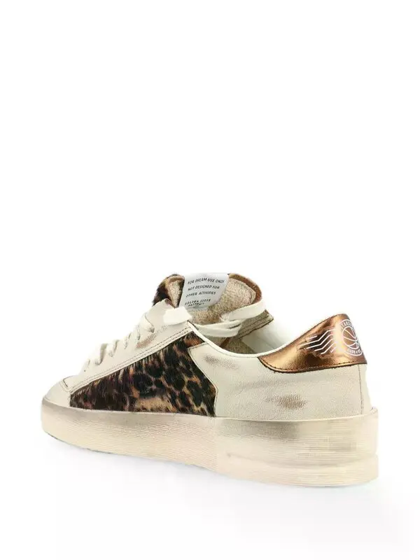 GOLDEN GOOSE Stardan Leopard-print Sneakers - Neutrals