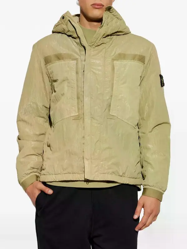 Stone Island Logo-patch Hooded Jacket