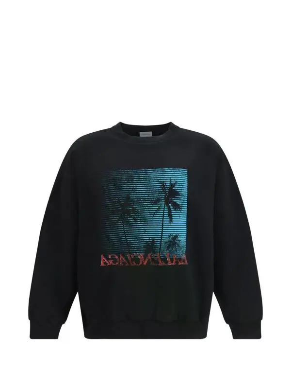 Balenciaga Palm-print Cotton Sweater