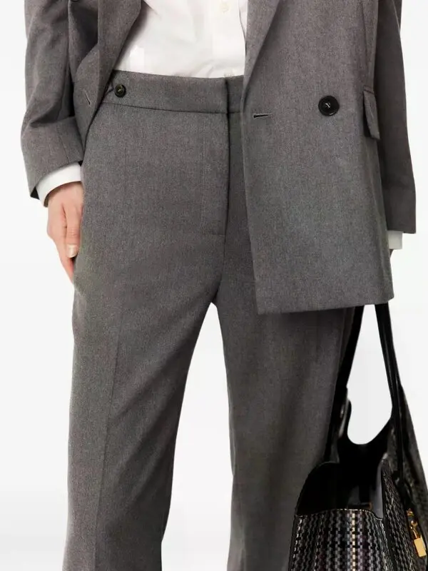 Stella McCartney Pressed Crease Trousers With Button Tabs