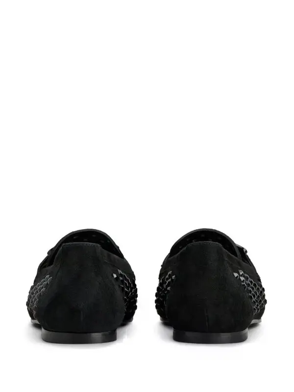 TOD'S Embellished Suede Loafers
