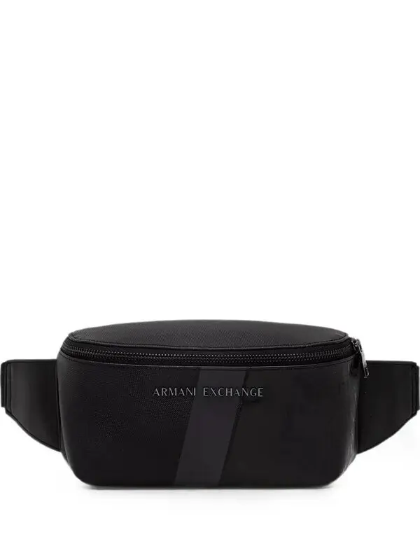 Armani Exchange Paneled Belt Bag - Black