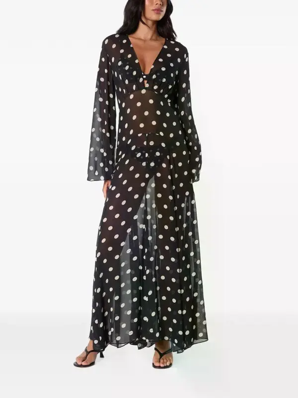 NICHOLAS Marella V-neck Maxi Dress - Black