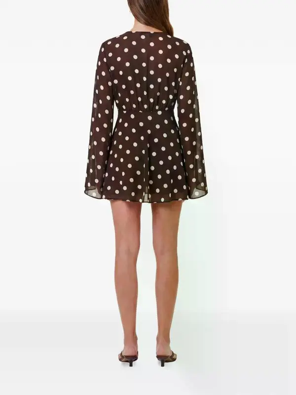 NICHOLAS Nerissa V-neck Mini Dress