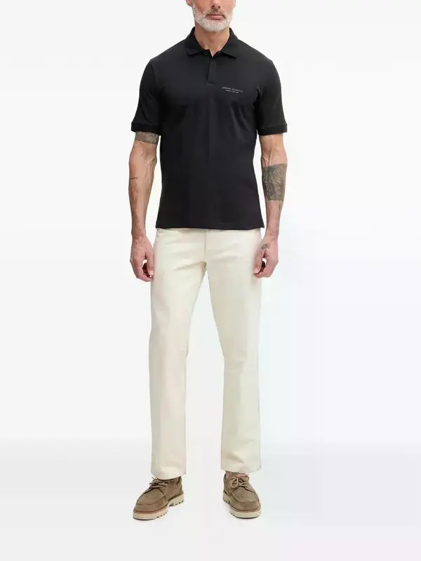 Armani Exchange Logo-print Piqué Polo Shirt