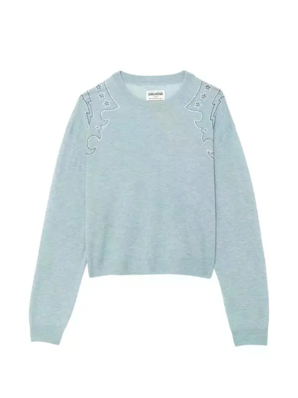 Zadig&Voltaire Swapy Cashmere Jumper With Rhinestones