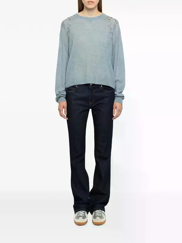 Zadig&Voltaire Swapy Cashmere Jumper With Rhinestones