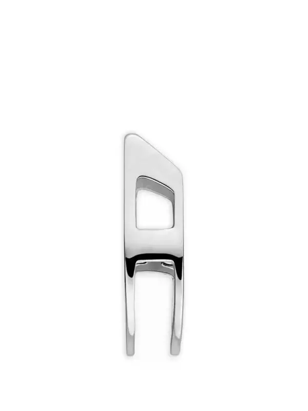 DIESEL® D Logo Hoop Earring - Silver