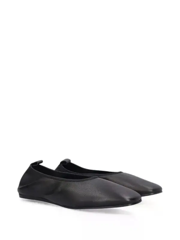 BILLI BI Nappa Leather Ballet Flats - Black