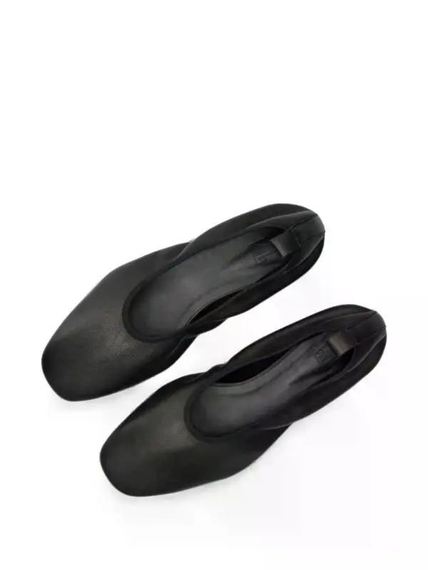 BILLI BI Nappa Leather Ballet Flats - Black