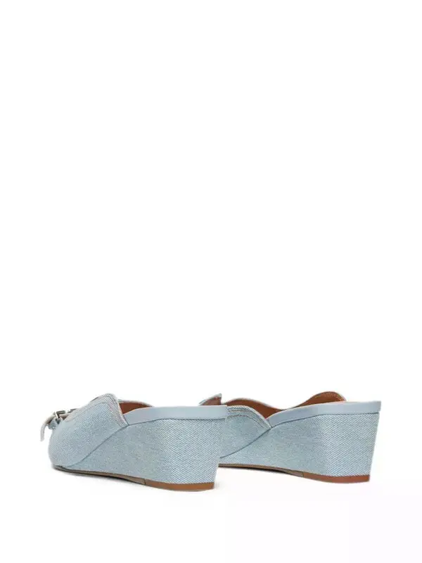 GANNI Buckle-detail Wedge Sandals