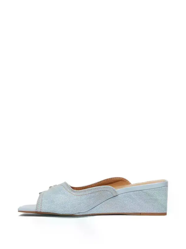 GANNI Buckle-detail Wedge Sandals