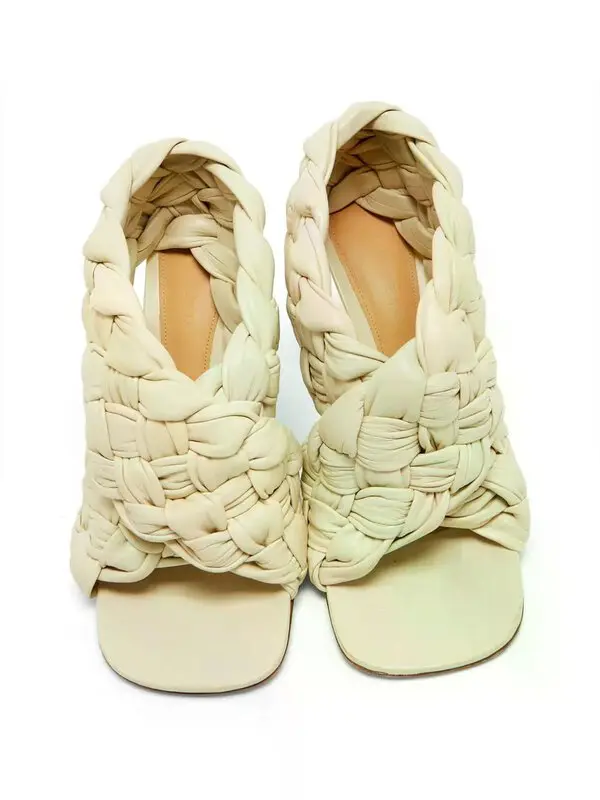 Bottega Veneta Intrecciato Square-toe Sandals