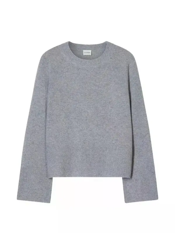 Closed Crew Neck Long Sleeve Knitwear