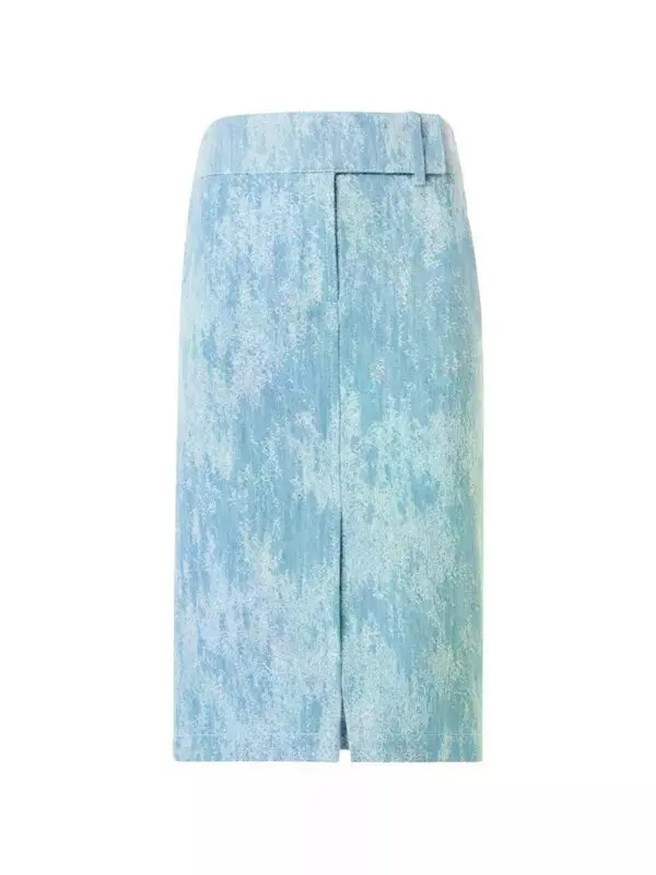 Akris Jacquard Textured Midi Skirt
