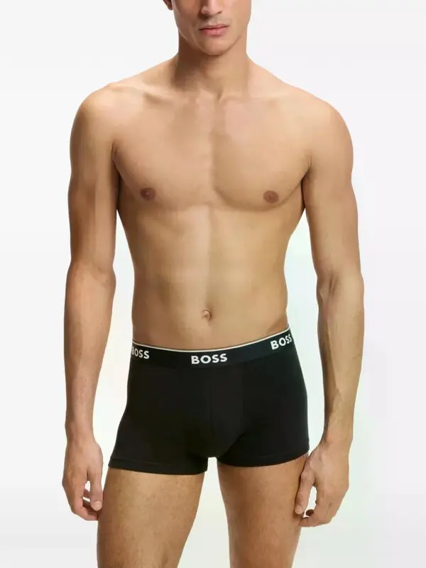 BOSS Logo-waistband Boxers - Black