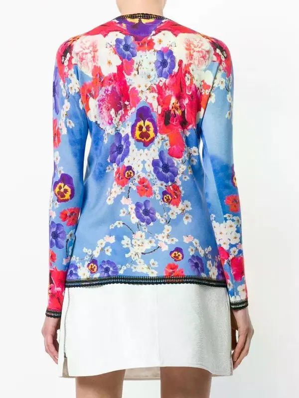 Roberto Cavalli Long Sleeved Floral Cardigan