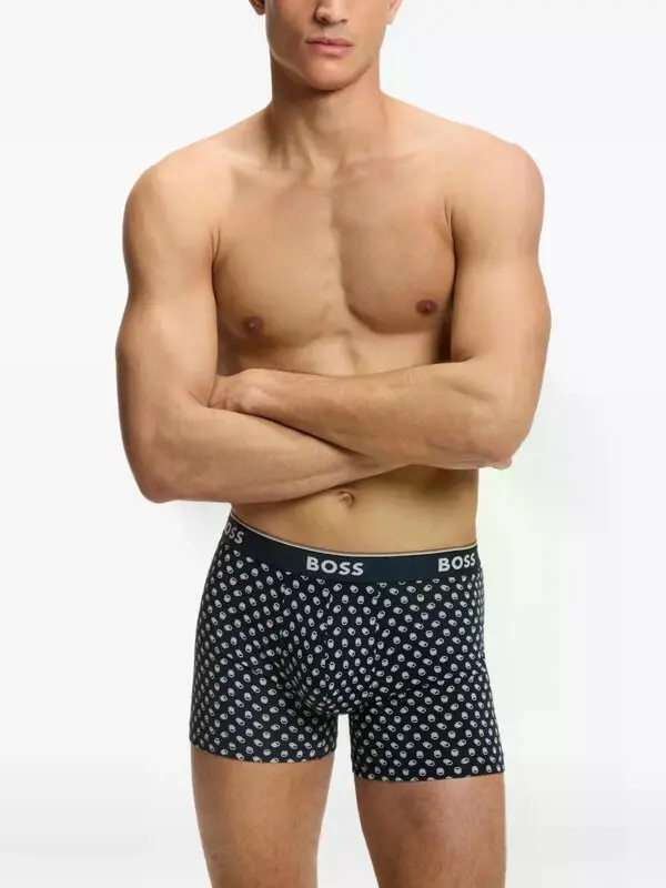 BOSS Logo-waistband Boxers - Blue