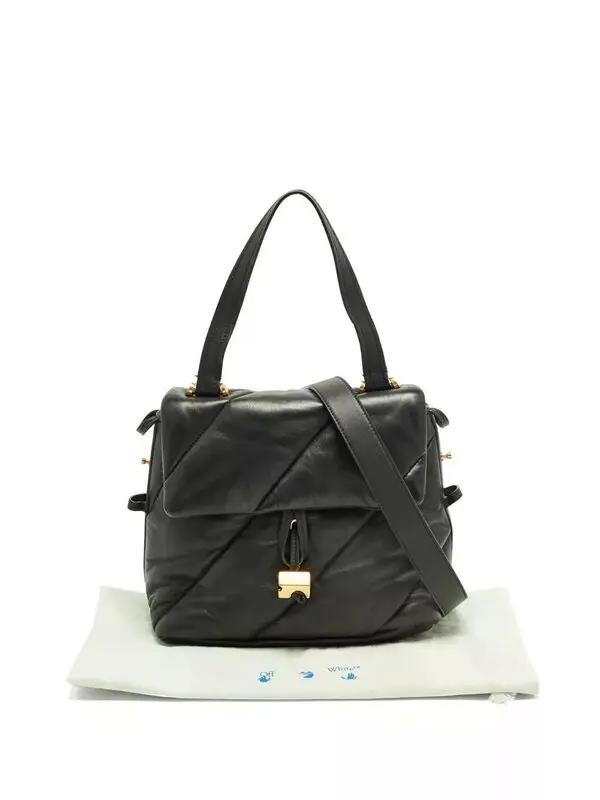 Off-White Quilted Nailed Shoulder Bag