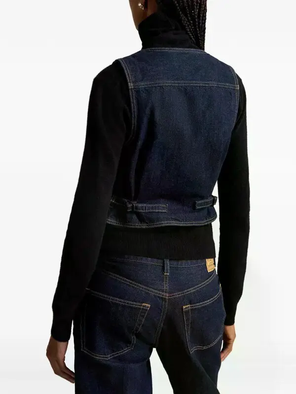 Polo Ralph Lauren V-neck Denim Waistcoat