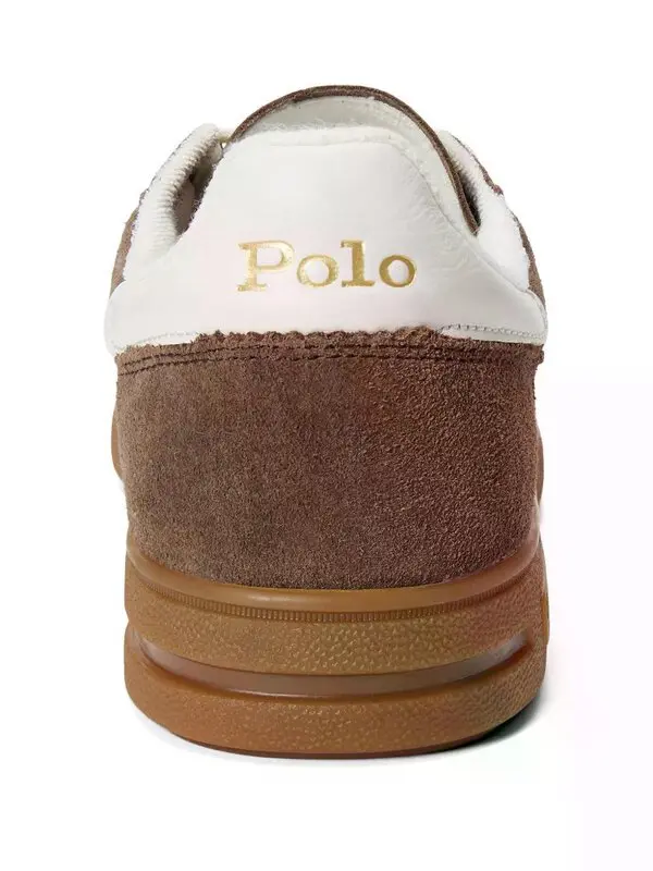 Polo Ralph Lauren Bedford Embossed Suede Sneakers - Brown