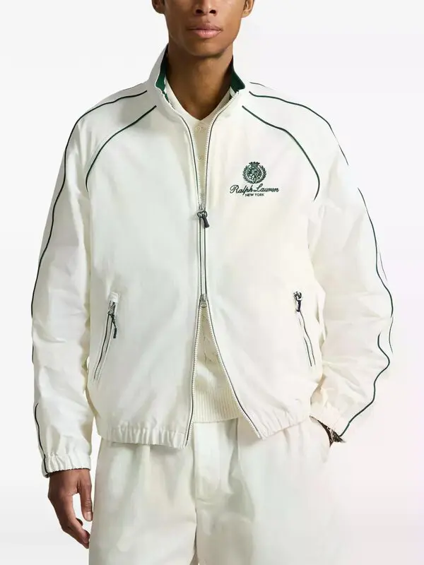 Polo Ralph Lauren Crest Print Piping Jacket