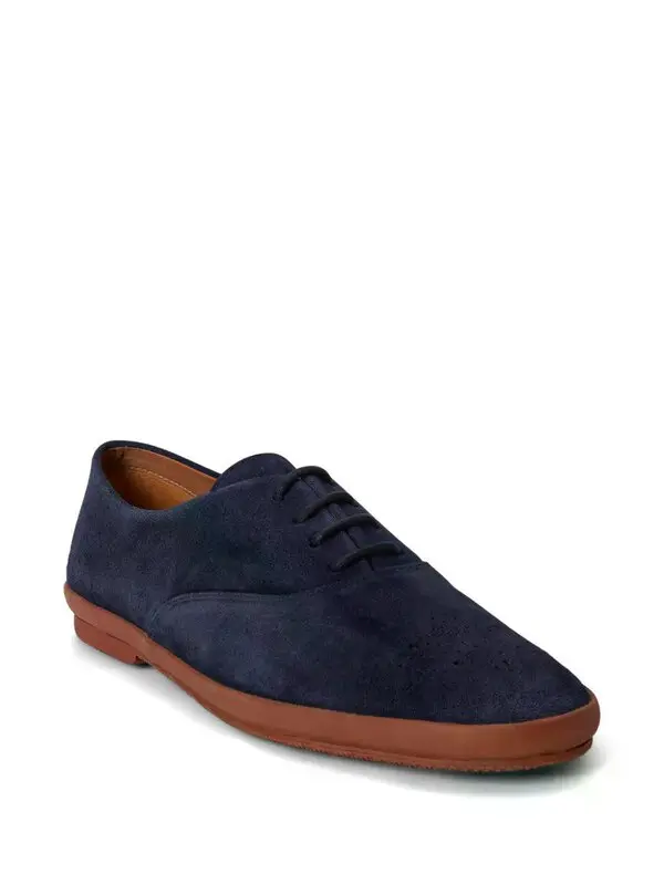 Polo Ralph Lauren Navy Suede Lace-up Sneakers