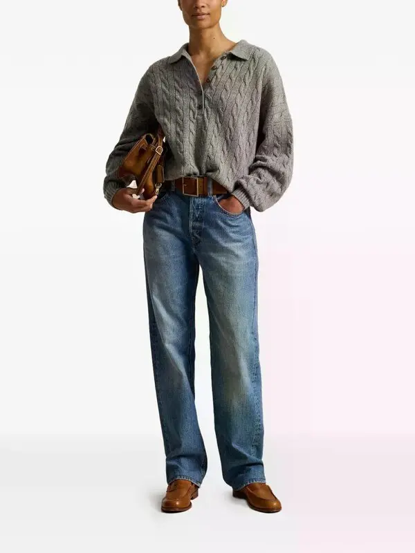 Polo Ralph Lauren Cable Knit Polo-collar Sweater