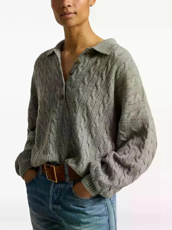 Polo Ralph Lauren Cable Knit Polo-collar Sweater