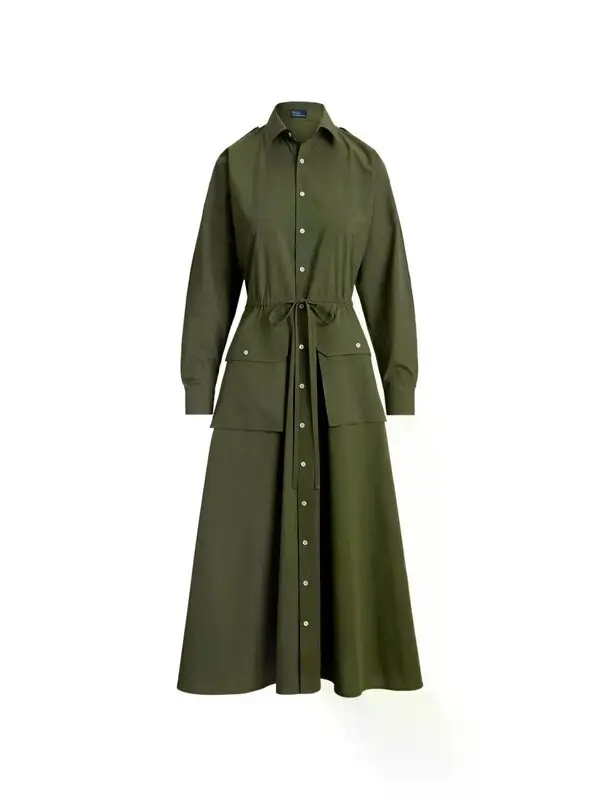 Polo Ralph Lauren Midi Dress With Drawstring Waist