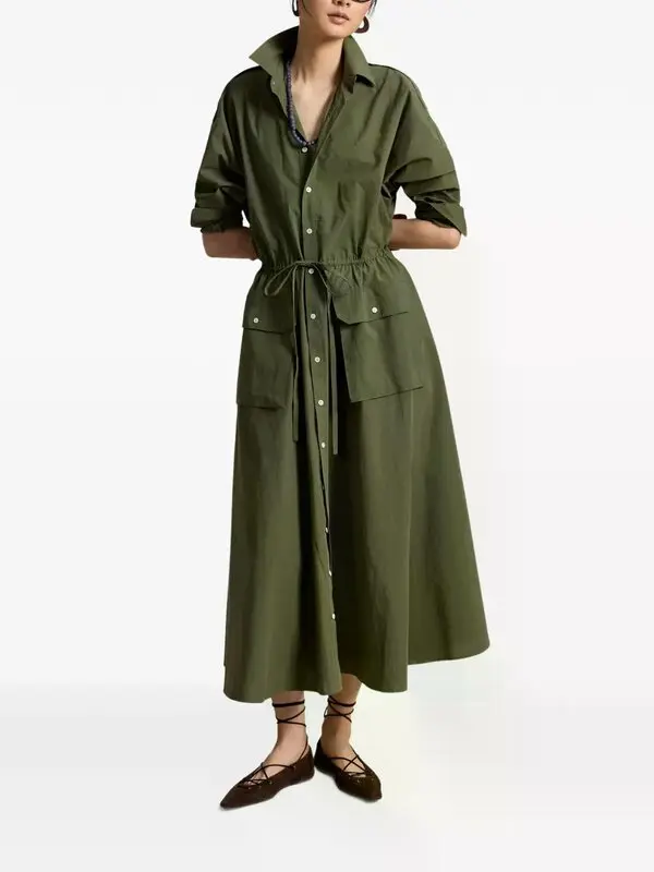 Polo Ralph Lauren Midi Dress With Drawstring Waist
