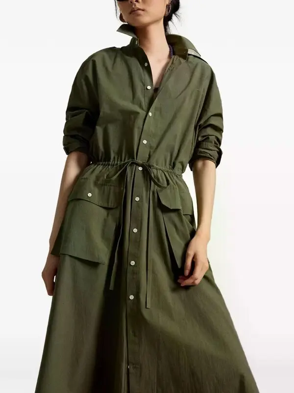 Polo Ralph Lauren Midi Dress With Drawstring Waist