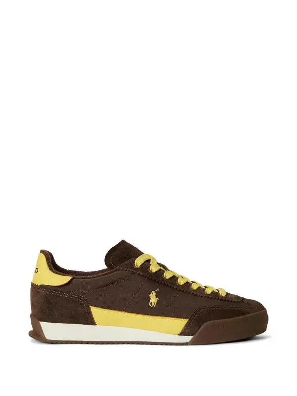 Polo Ralph Lauren Logo Embroidered Panelled Sneakers