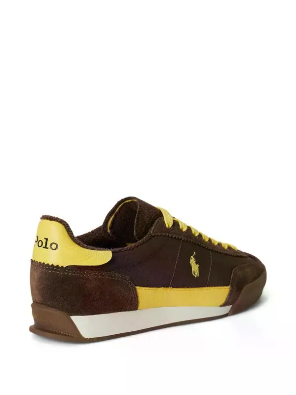 Polo Ralph Lauren Logo Embroidered Panelled Sneakers