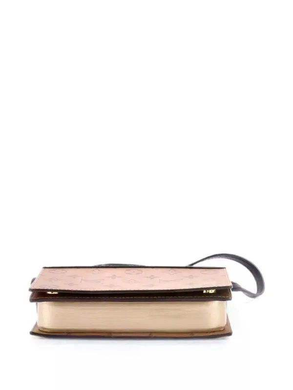 LOUIS VUITTON Book Chain Wallet Reverse Monogram Canvas Satchel