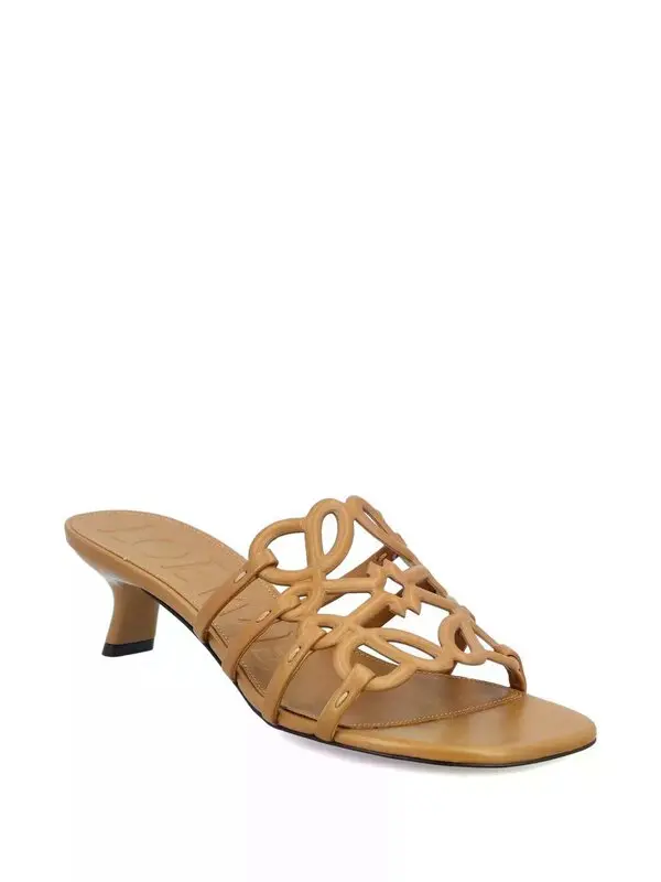 Loewe Petal Anagram Sandals - Brown