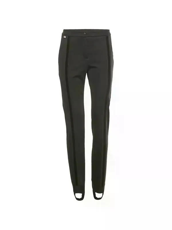 Fendi Velvet Trim Stirrup Hem Trousers