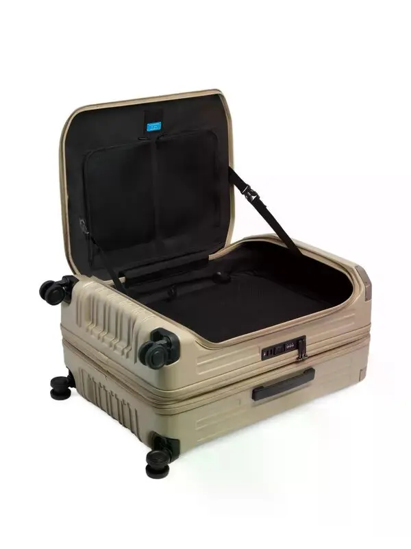 PIQUADRO Medium Expandable Hardside Suitcase - Neutrals