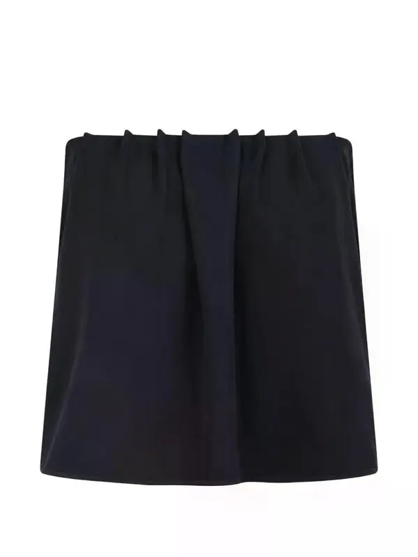HOUSE OF DAGMAR Pleated Strapless Top - Black